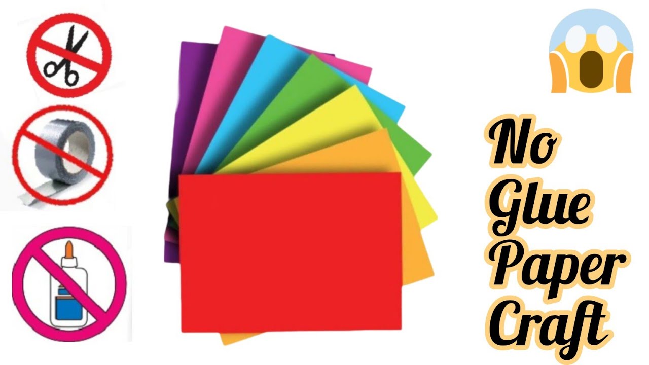 How To Make Paper Craft Without Glue || Craft ideas with paper😱|| no ...