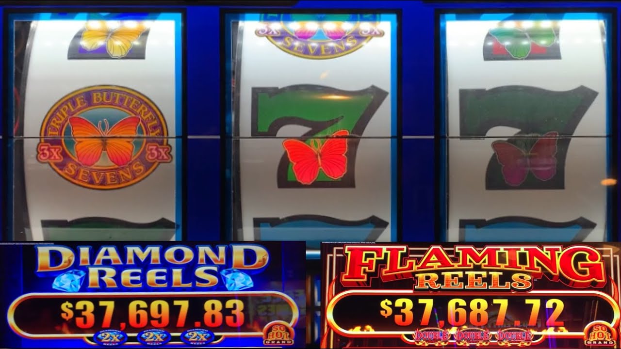NICE Hits! DIAMOND REELS + Triple Butterfly 7's + FLAMING REELS slot ...