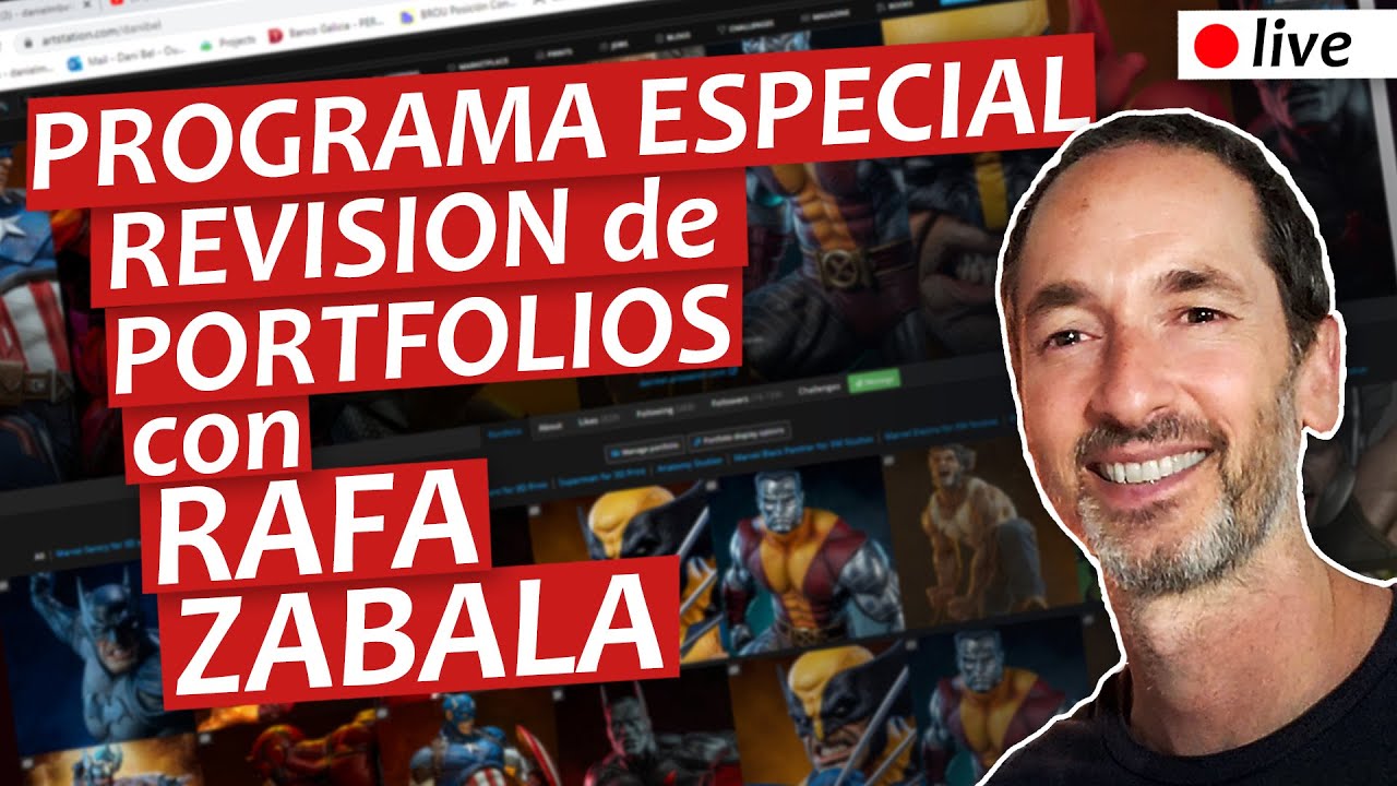 REVISION DE PORTFOLIOS con el MEGA ARTISTA, RAFA ZABALA - YouTube
