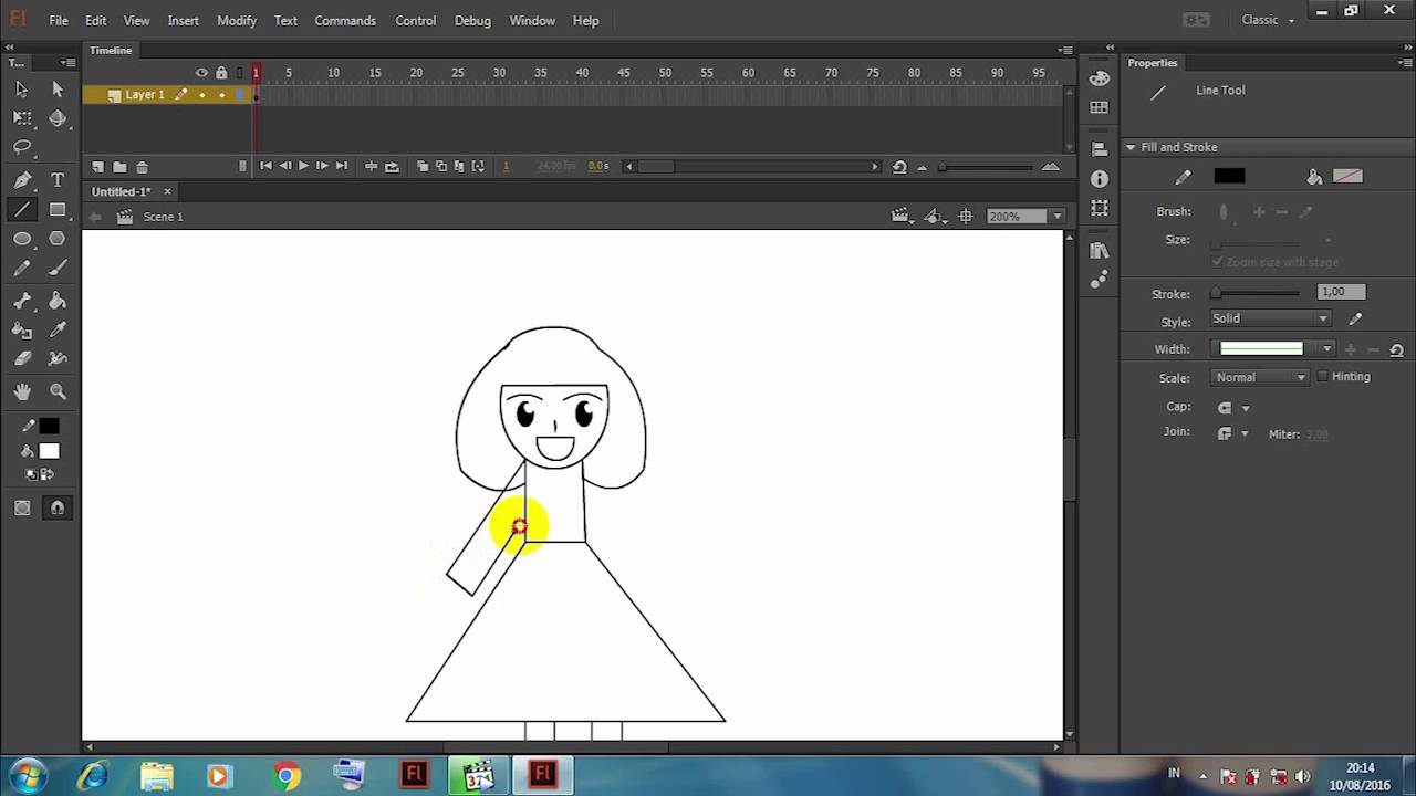 BASIC "MEMBUAT KARAKTER DENGAN ADOBE FLASH" - YouTube