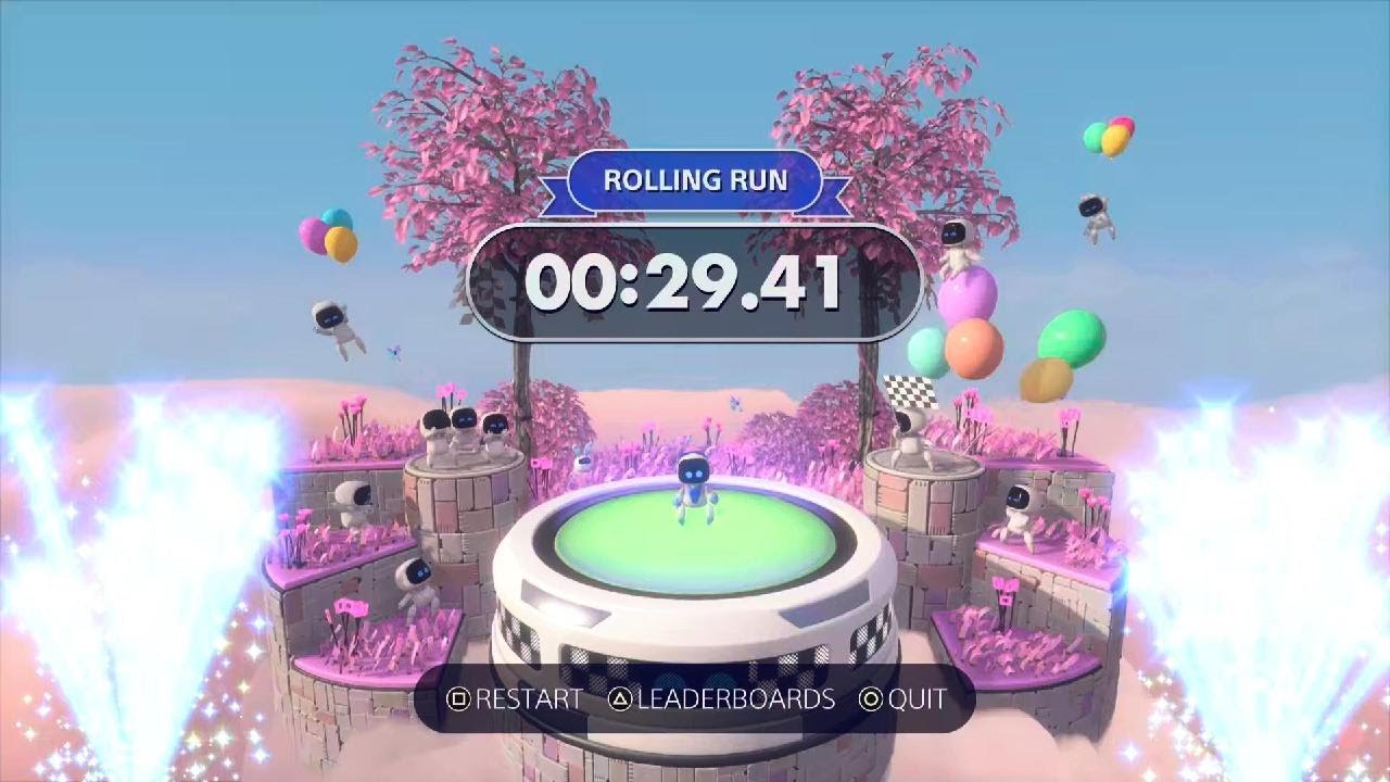 ASTRO's PLAYROOM Rolling Run Speedrun in 29.41 - Former World Record ...