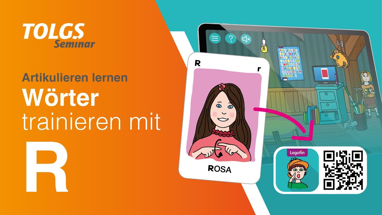 Sprechen lernen – Wörter mit „R“ üben – in der Artikulations-App - YouTube