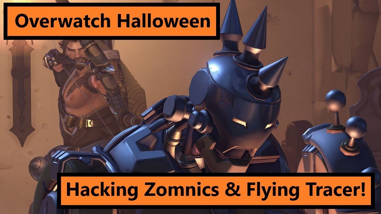 Overwatch Halloween Event - Hacking Zomnics & Flying Tracer (Custom ...