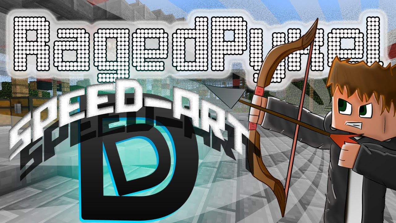 Minecraft Thumbnail Speed Art- RagedPyxel - YouTube