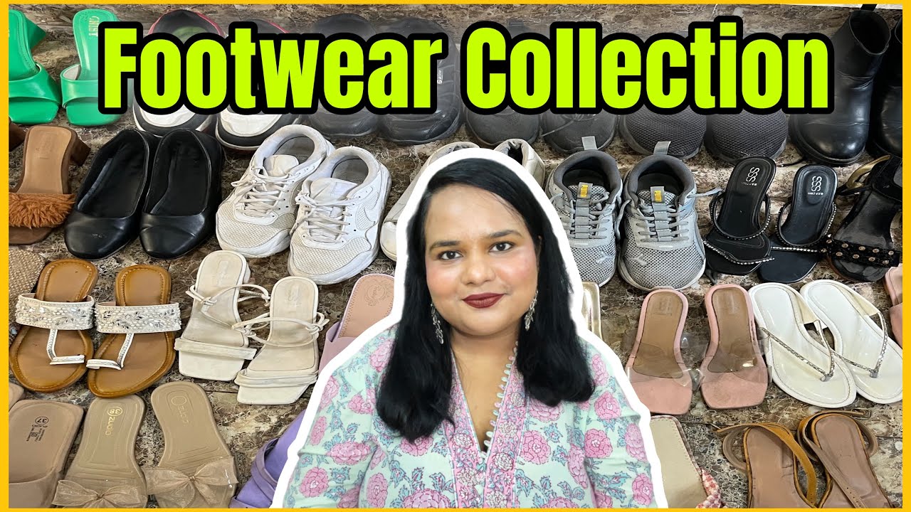 my entire*FOOTWEAR COLLECTION*| trendy footwear haul| heels, flats ...