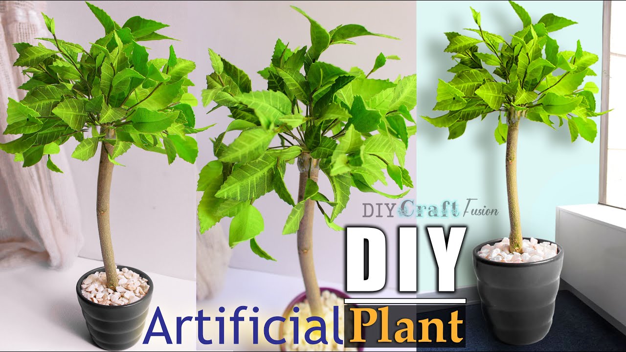 DIY Artificial Plant For Home Decoration How To Make Tall Indoor Fake diy-artificial-plant-for-home-decoration-how-to-make-tall-indoor-fake