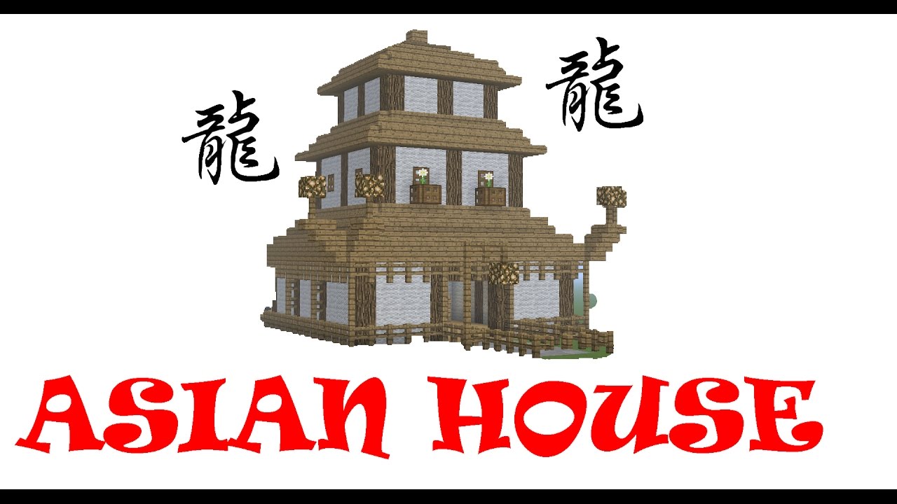How to make an Asian House in Minecraft - YouTube