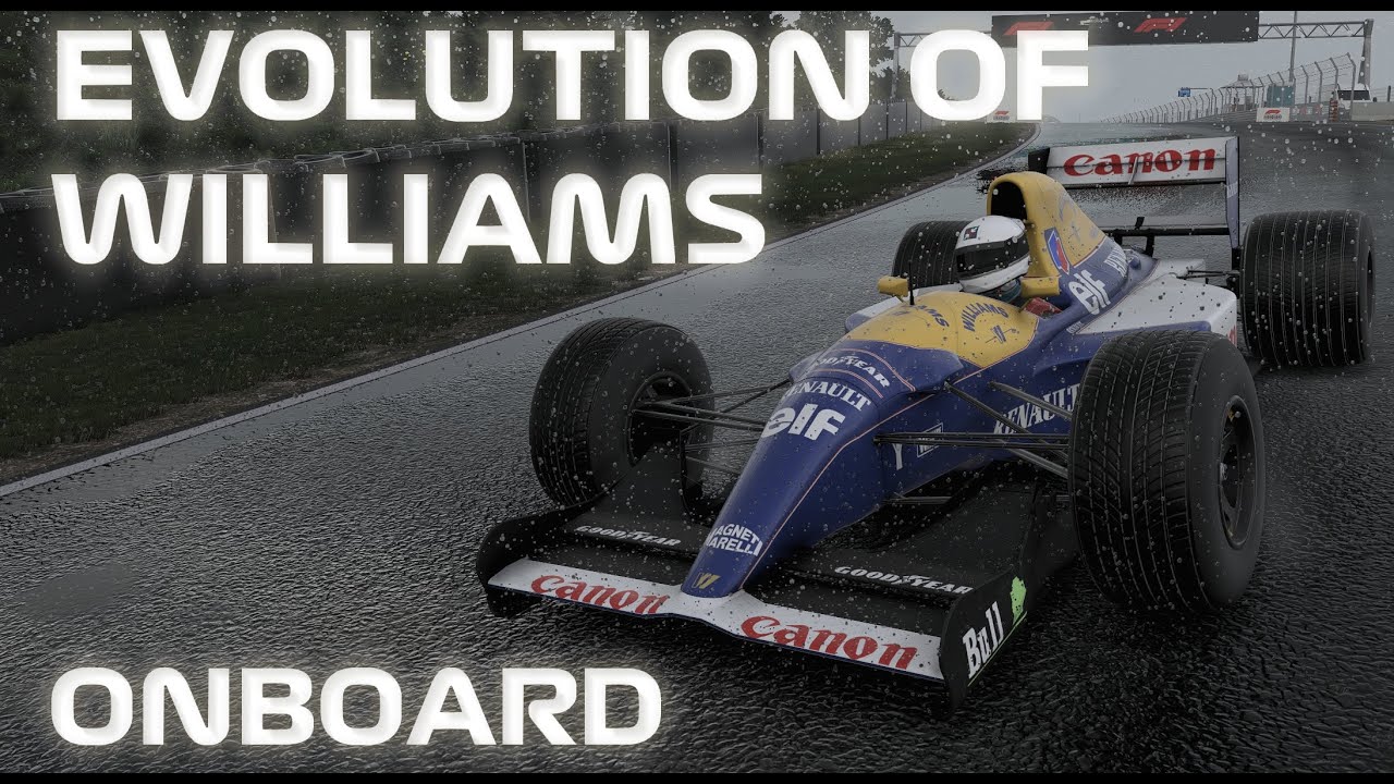 Evolution of Team WILLIAMS Cockpit cam in F1 Games - YouTube