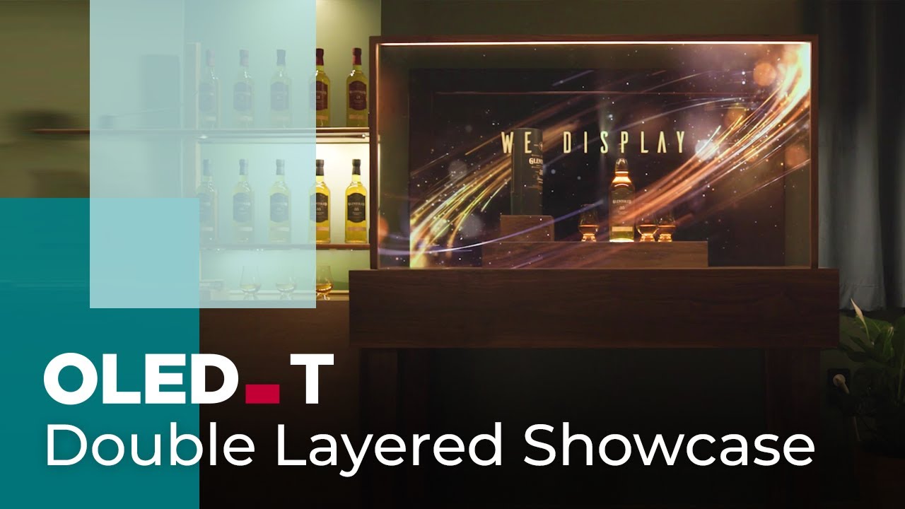 Double Layered showcase 제품 영상 l OLED.Transparent - YouTube