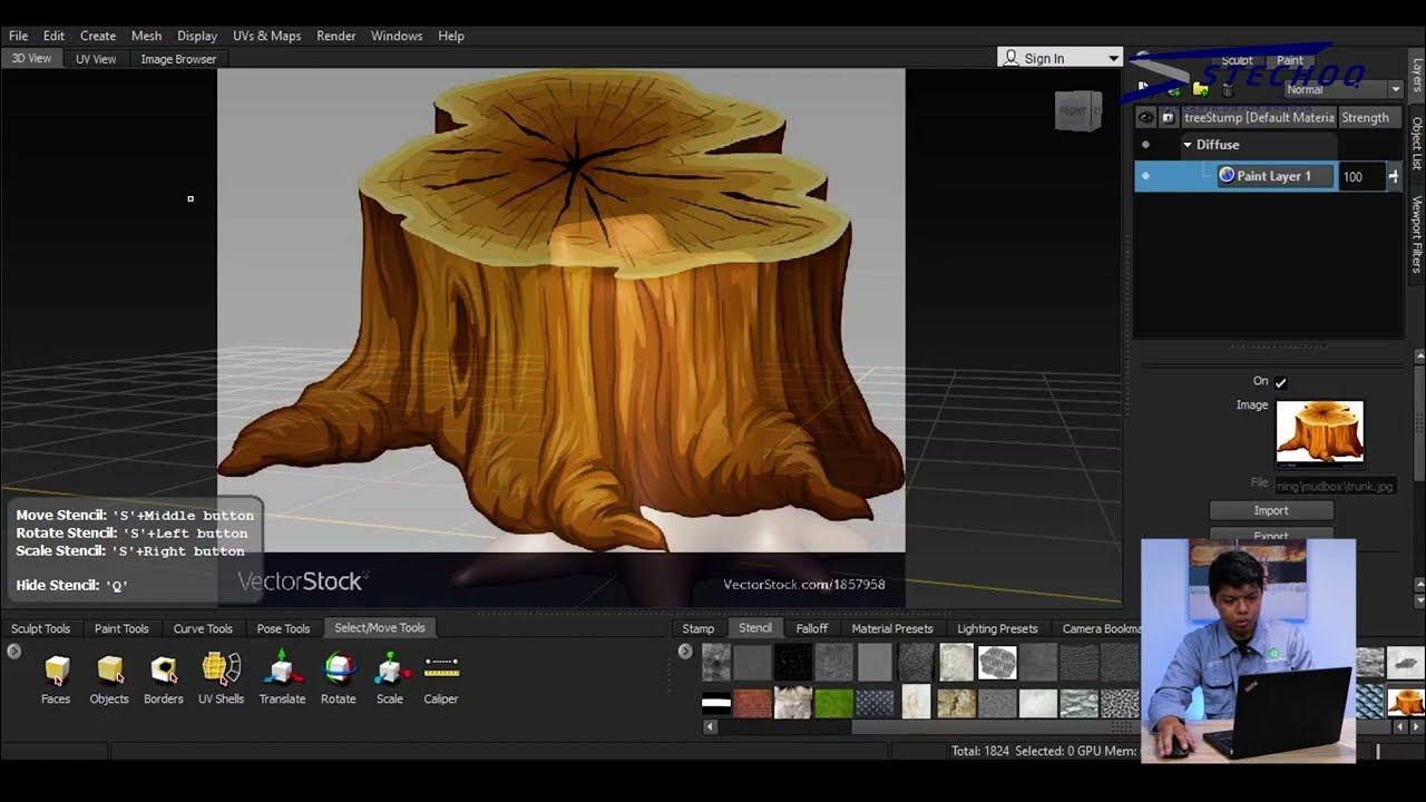 Texturing in Mudbox - YouTube