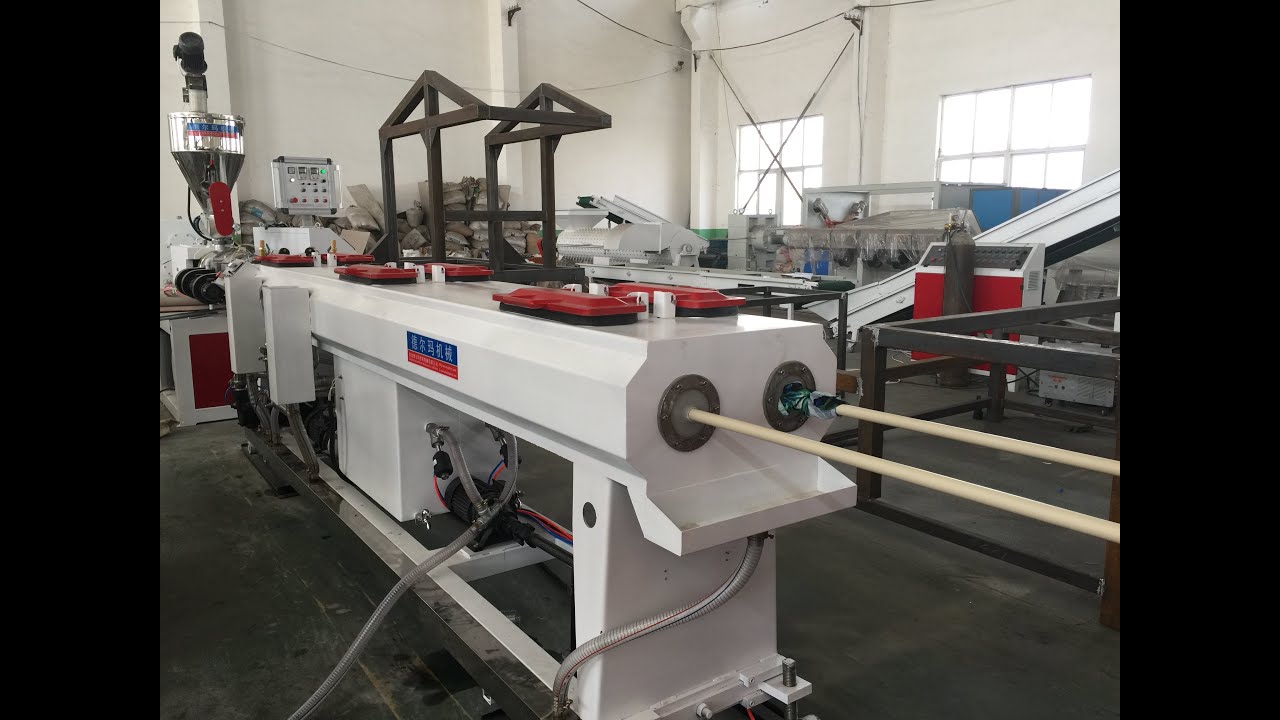 PVC Double Pipe Pipe Machine In China - YouTube