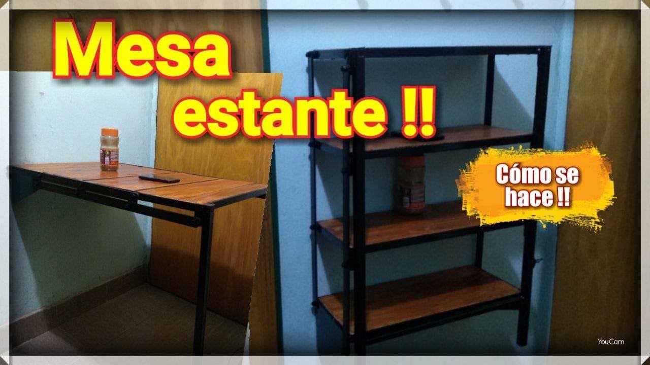 DIY MESA ESTANTE , como se hace ??? ( Shelf table ) - YouTube