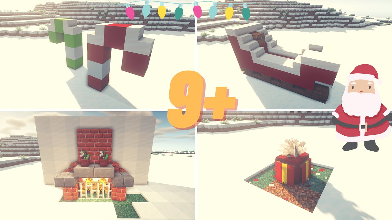 9+ Minecraft Christmas Build Ideas - Minecraft Build Hacks - YouTube