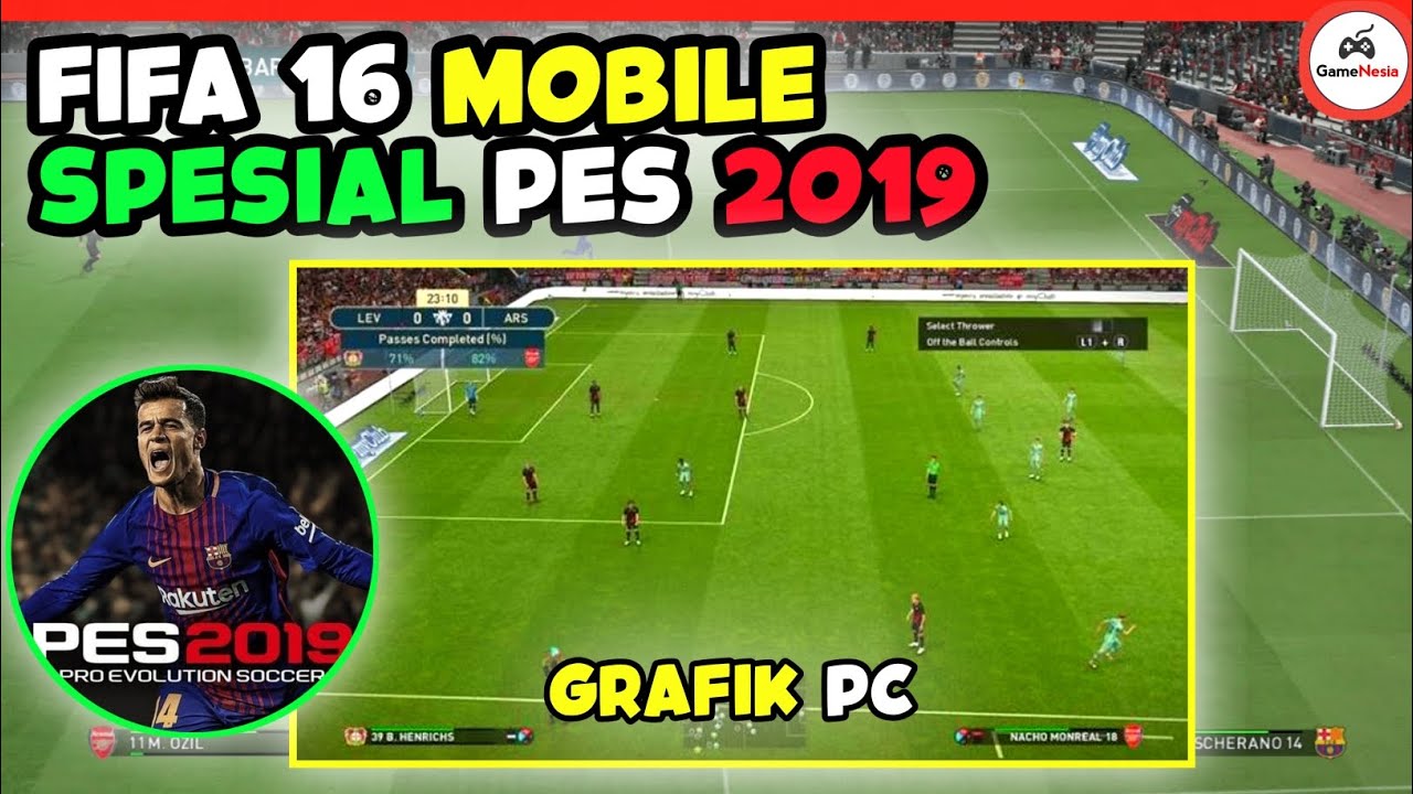 GRAPHICS PC | Fifa 16 Mobile Mod Pes 2019 | Grafik pc Hd - YouTube