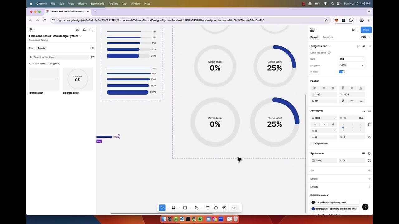 Progress components - Forms & Tables design system - YouTube