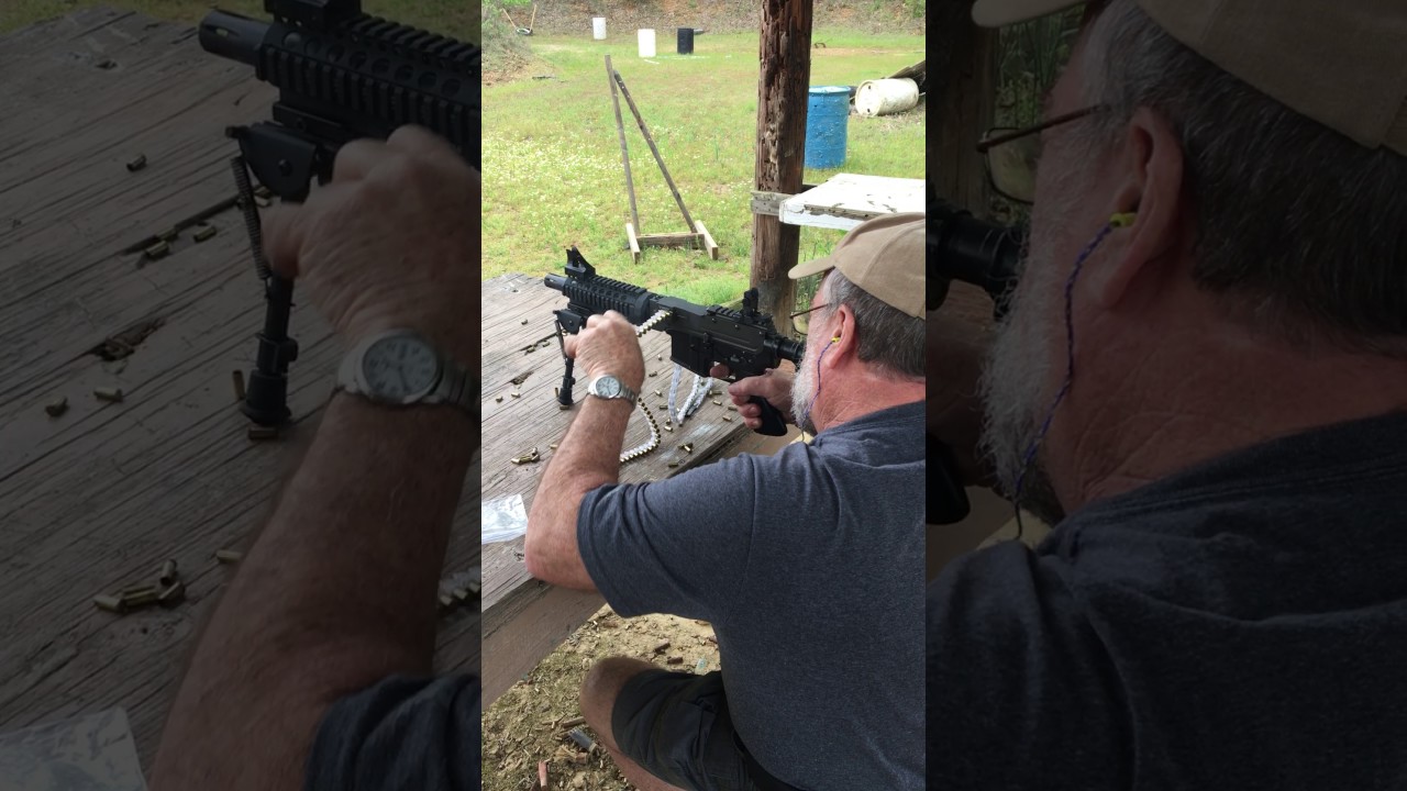 Lakeside LM7 belt feed .22 - YouTube