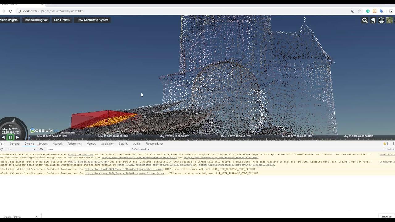 Highlighting the Part of Point Cloud 3d Tileset for Given Non-Axis-Aligned Bounding Box - YouTube