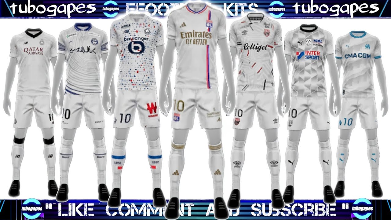 White Kits! With New Player Name Font Update efootball 2024🔥 - YouTube
