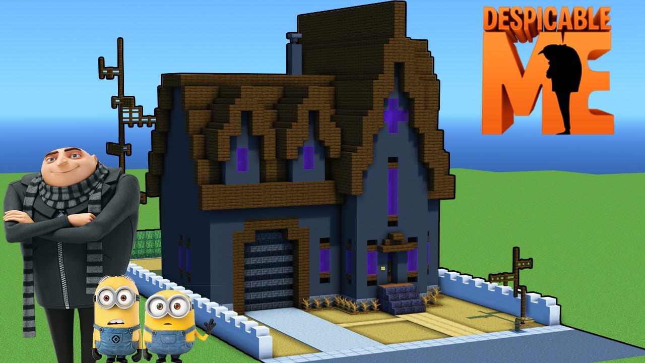 Minecraft Tutorial: How To Make Grus House From Despicable Me "Despicable me 4" - YouTube
