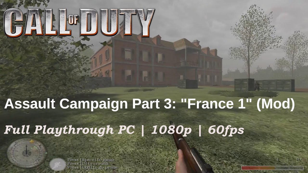 [PC] Call of Duty 1 Mod Assault #3 St Tropez + Vosgues Mountain - YouTube