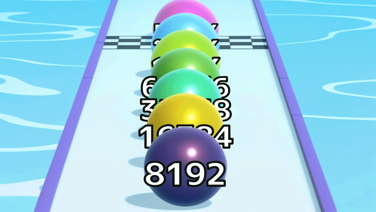 Ball Run Infinity Number Up To (128M, 256M, 512M, 1024M) ! All Levels ...
