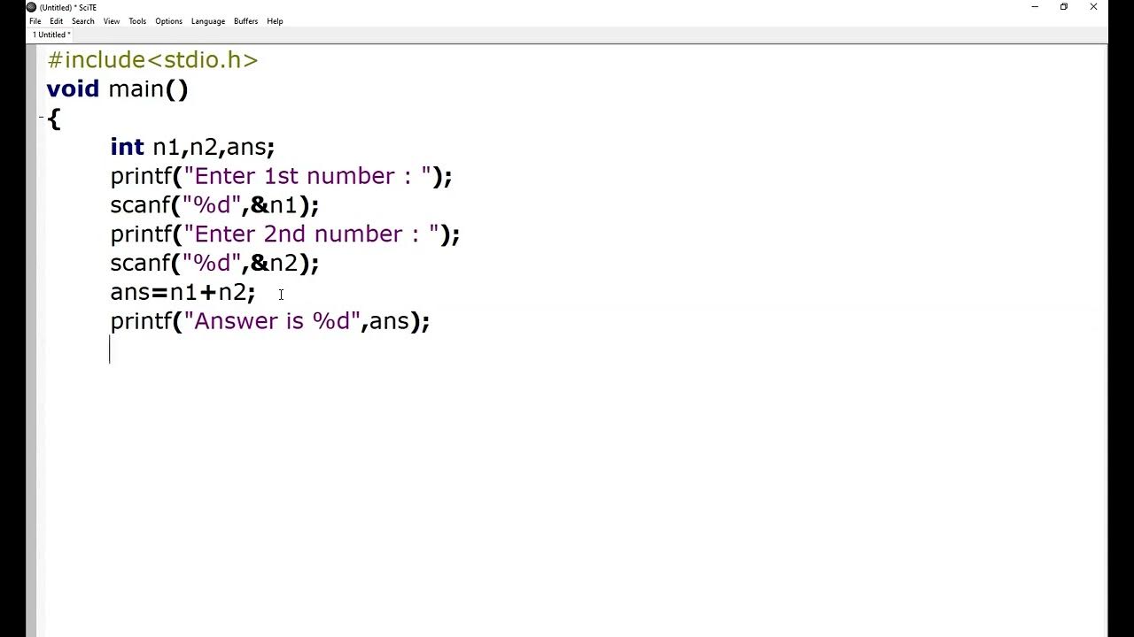 'C' Practical Video1 - YouTube