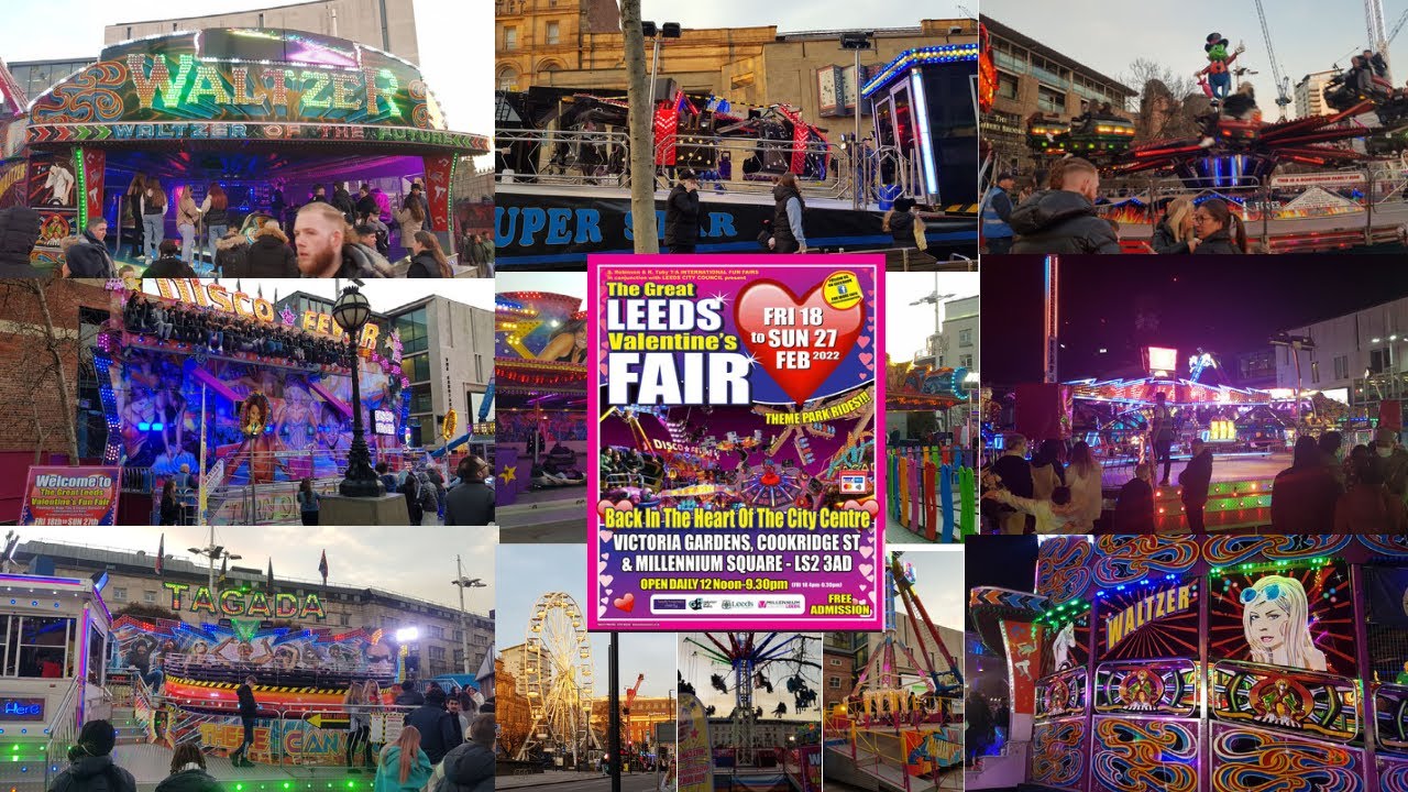 The Great Leeds Valentines Fair, Third Vlog of the year, Saturday 26th ...