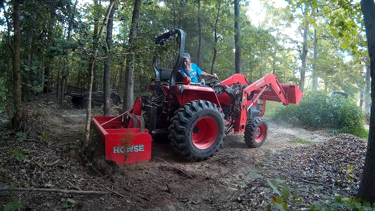 harbor freight QH mounted on the loader and how NOT to back drag with ...
