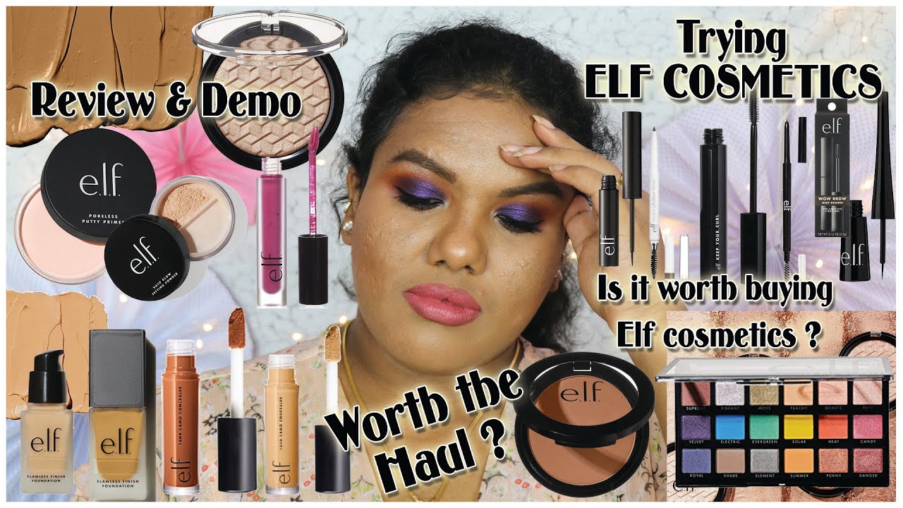Trying ELF Cosmetics | Now in India | NON Sponsored | NON PR | Honest ...