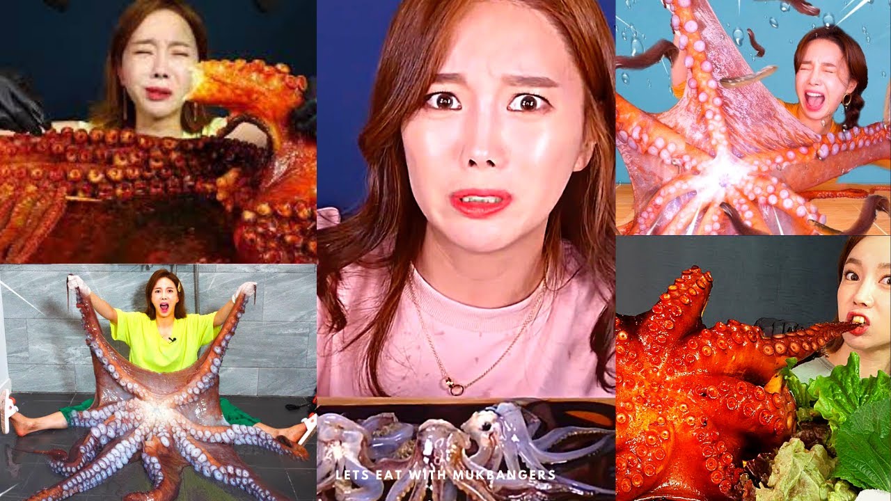 Lets eat JIANT OCTOPUS 🐙 WITH 쏘영 SSOYOUNG l ASMR Compilation😊😋 l Lets ...