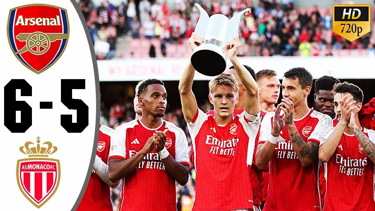 Arsenal vs Monaco (1-1)/Pen (5-4) | International Club Friendly Match ...