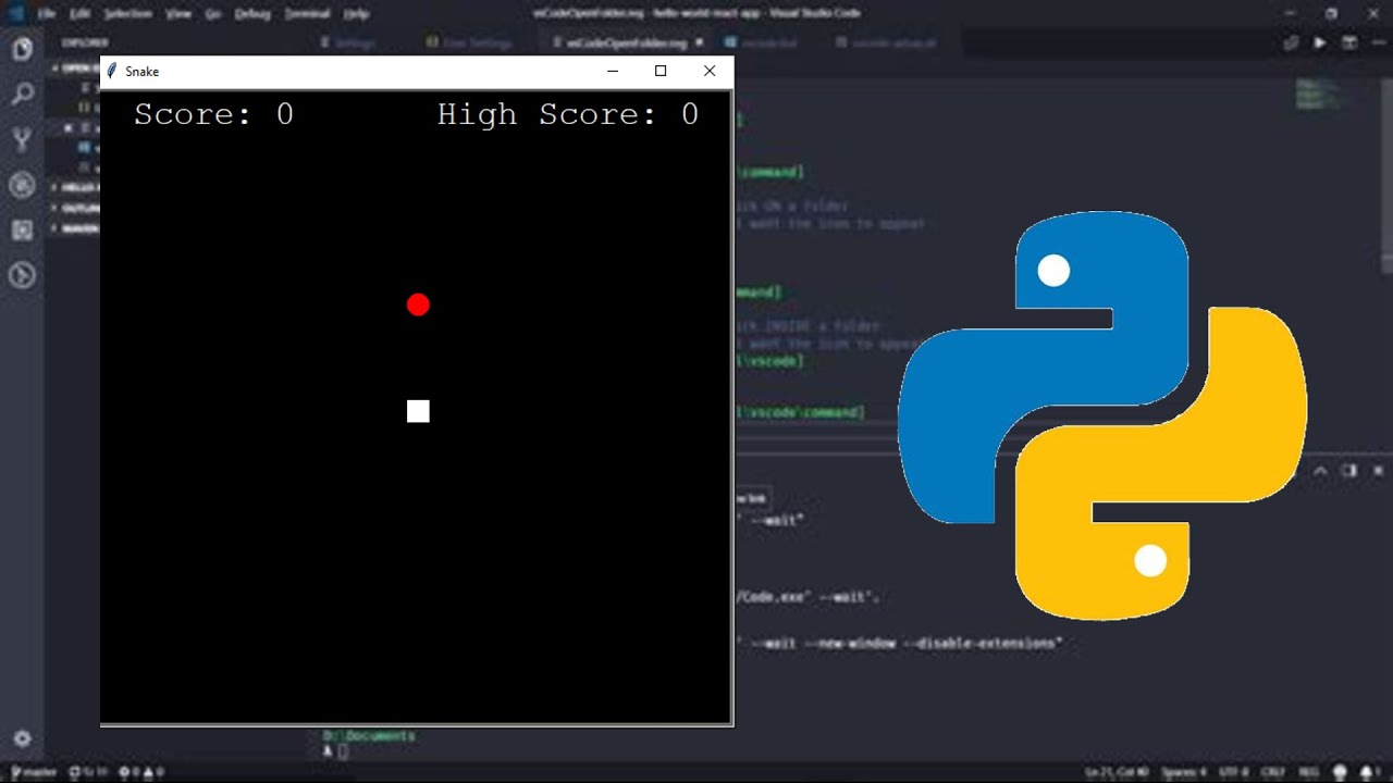 Juego Snake con Python - YouTube