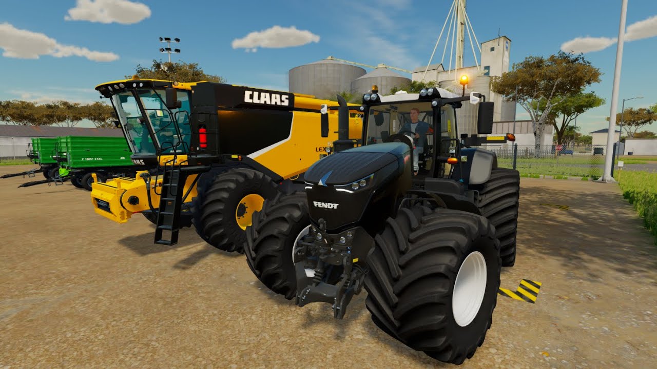 FS22 BUY NEW BIG FENDT TRACTOR AND CLAAS COMBINE AUSSIE FARMS - YouTube