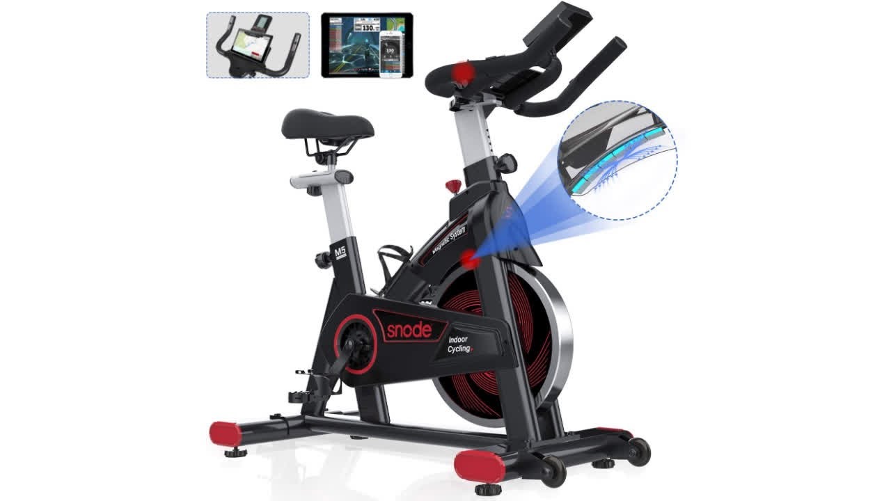 SNODE 8731B - Best Magnetic Indoor Exercise Bike under $500 - YouTube