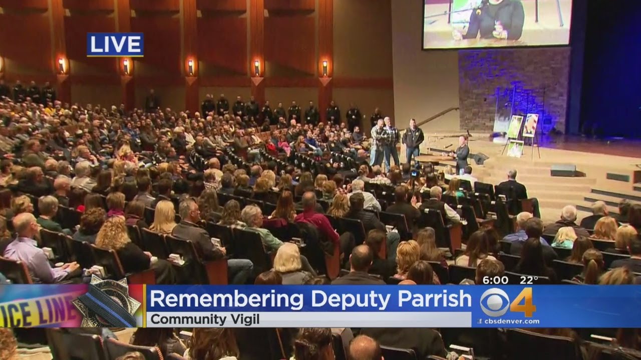 Deputy Zack Parrish Honored At Vigil - YouTube