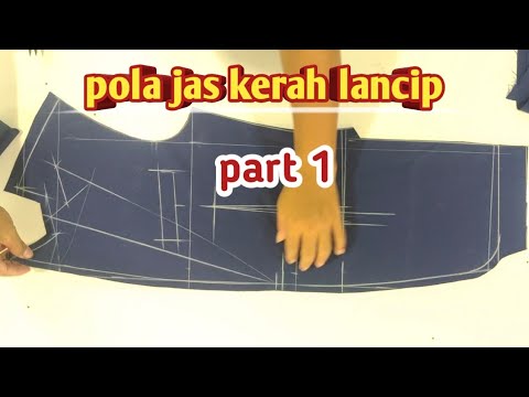 pola jas kerah lancip part 1 || badan belakang - YouTube