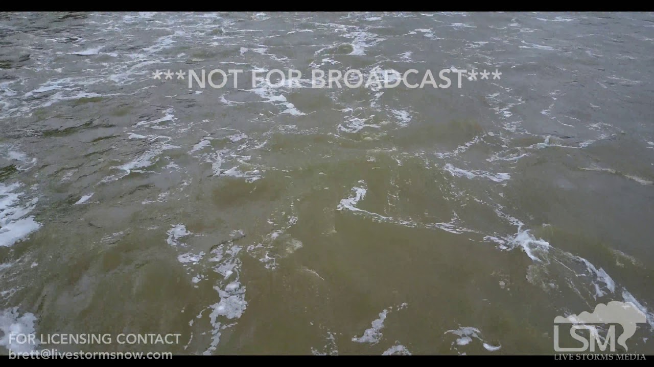 3-1-2018 Hot Springs, Ar Remmel Dam drone video as massive flood waters ...