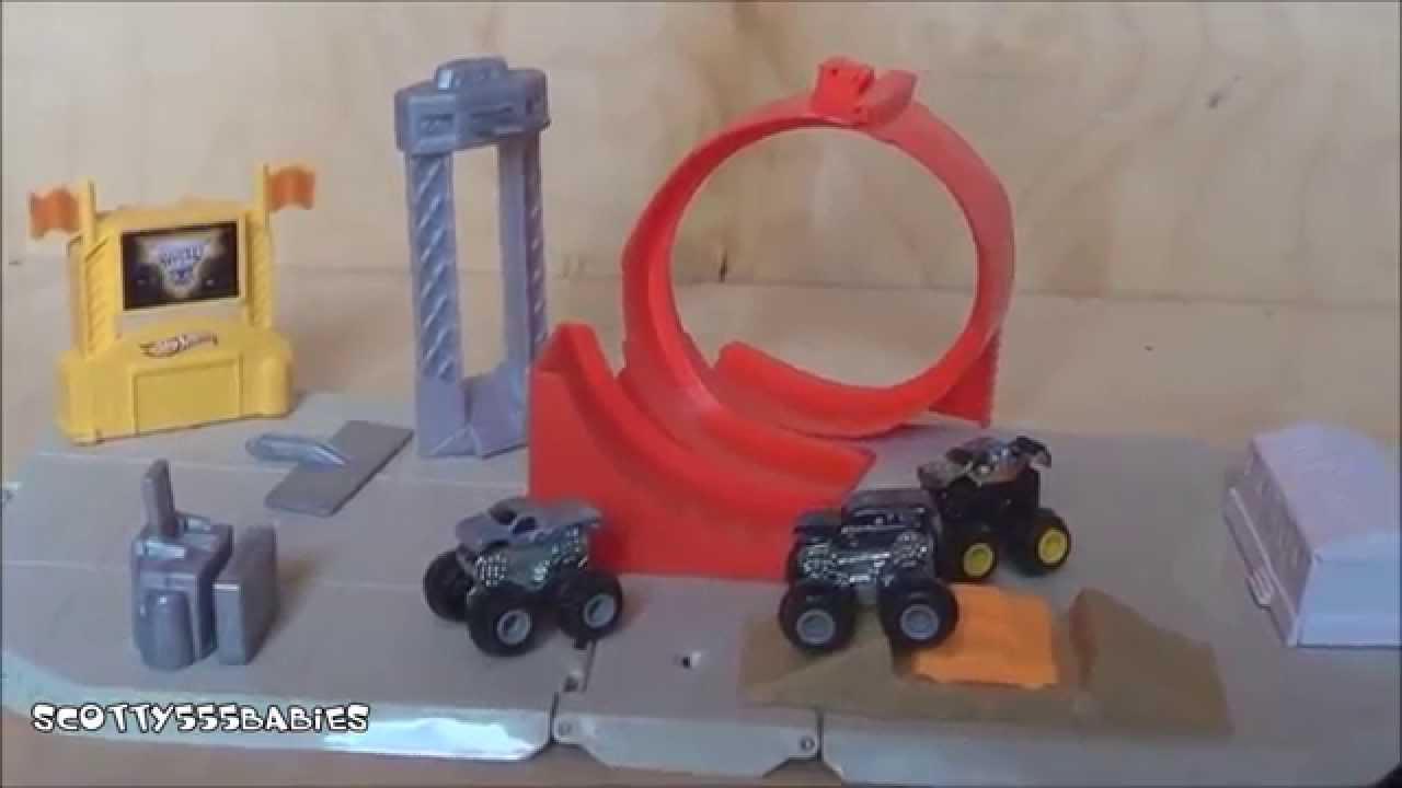 Hot Wheels Monster Jam Mighty Minis Unboxing Hot wheels Test Facility ...