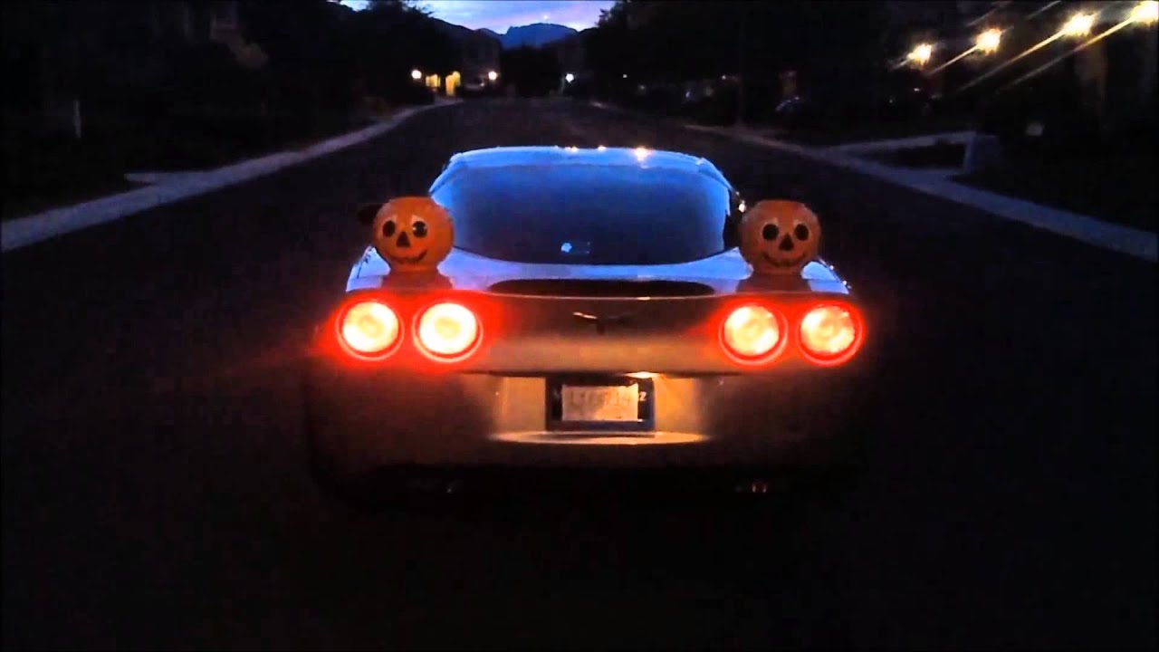 Corvette Halloween tail lights - YouTube