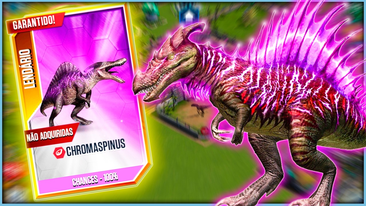 JURASSIC WORLD - CONSEGUI UM DOS CARNIVOROS MAIS FORTES!! CHROMASPINUS ...