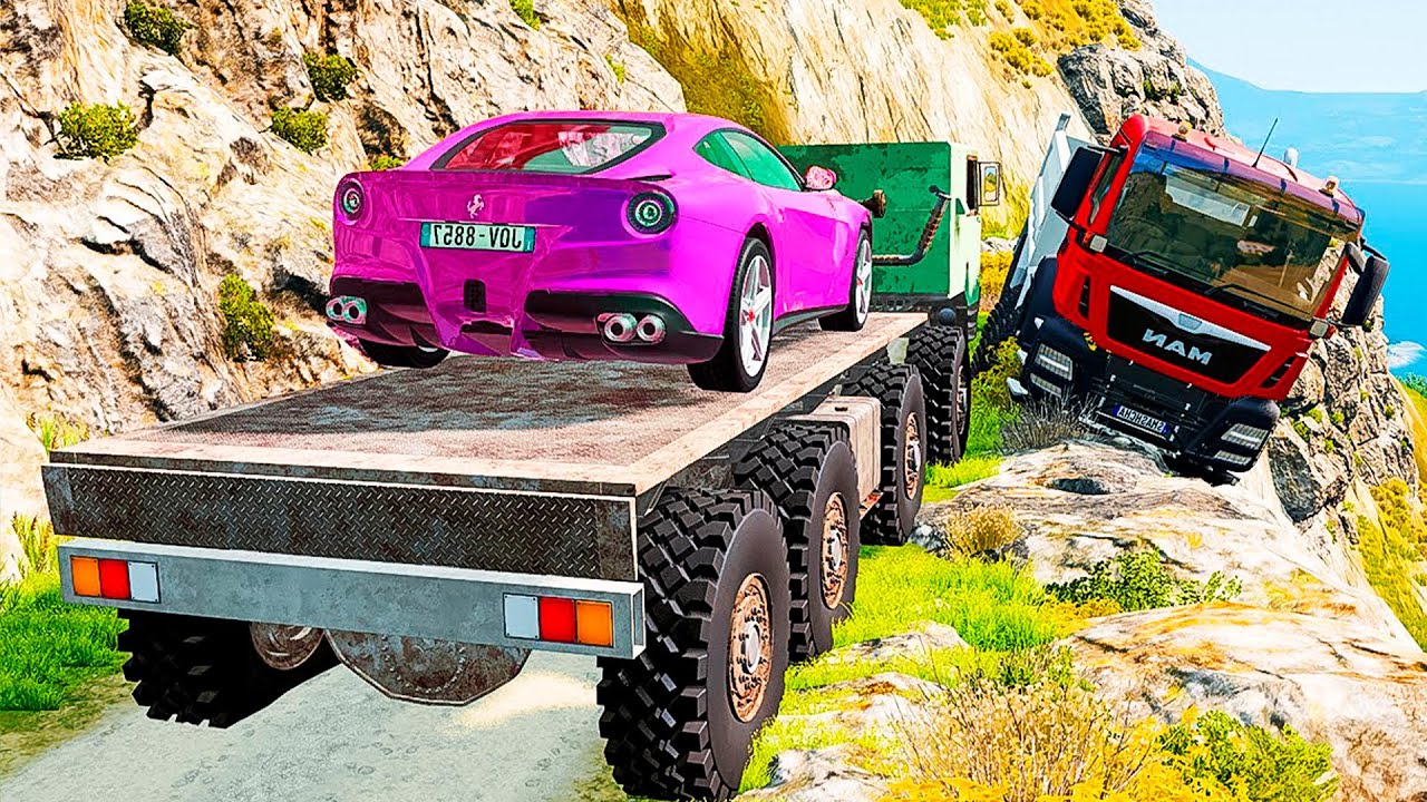 Epic Cliff Drops - BeamNG Drive #16 - YouTube