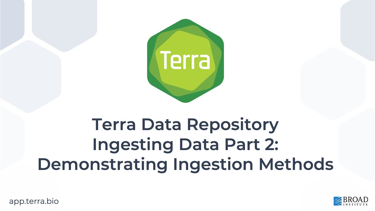 Terra Data Repository: Ingesting Data Part 2 - YouTube