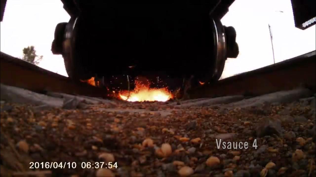 Loram rail grinder under train view!!! - YouTube