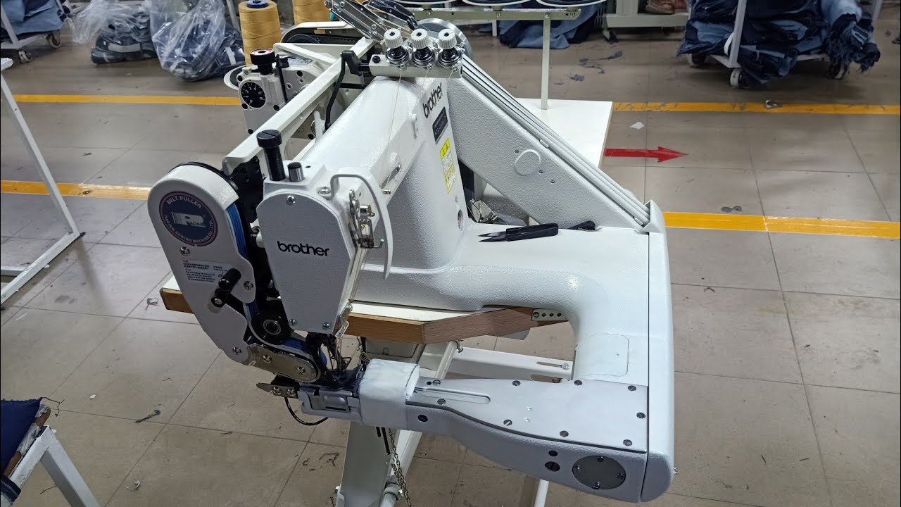 feed off the arm | double needle sewing machine | brother machine - YouTube
