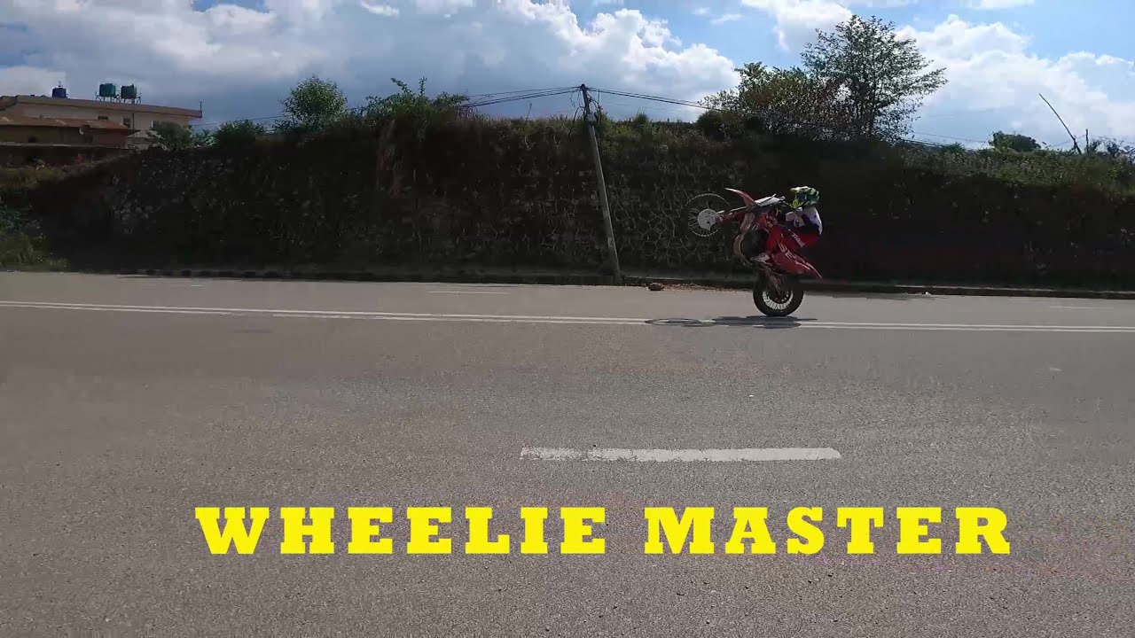 A RIDE WITH WHEELIE MASTER 🌹🌹💗 #dirtbike/LAKURI BHANJYANG #brotherhood ...