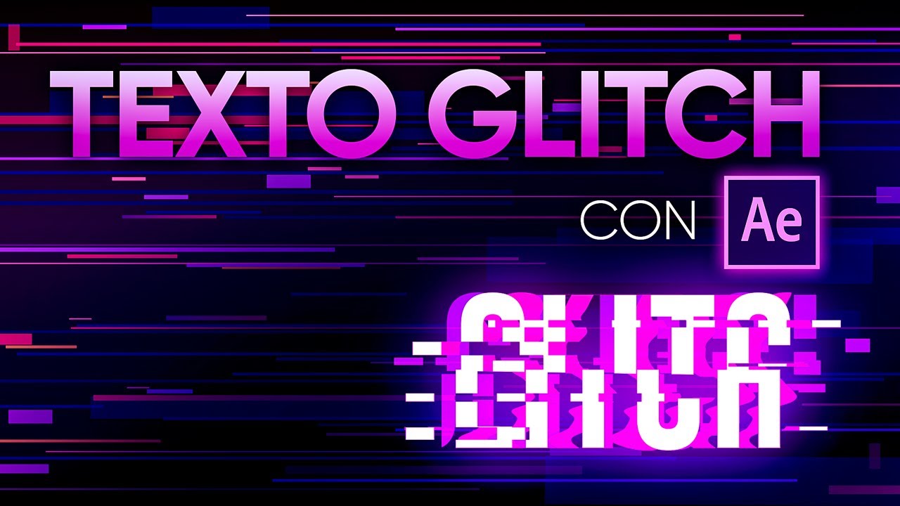 Texto Glitch | After Effects | Tutorial en Español - YouTube