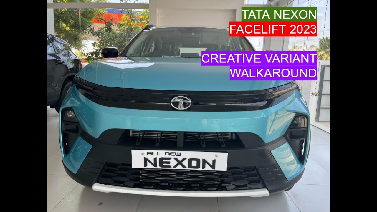 EP20 Tata Nexon Facelift 2023 Creative variant(Creative Ocean color ...
