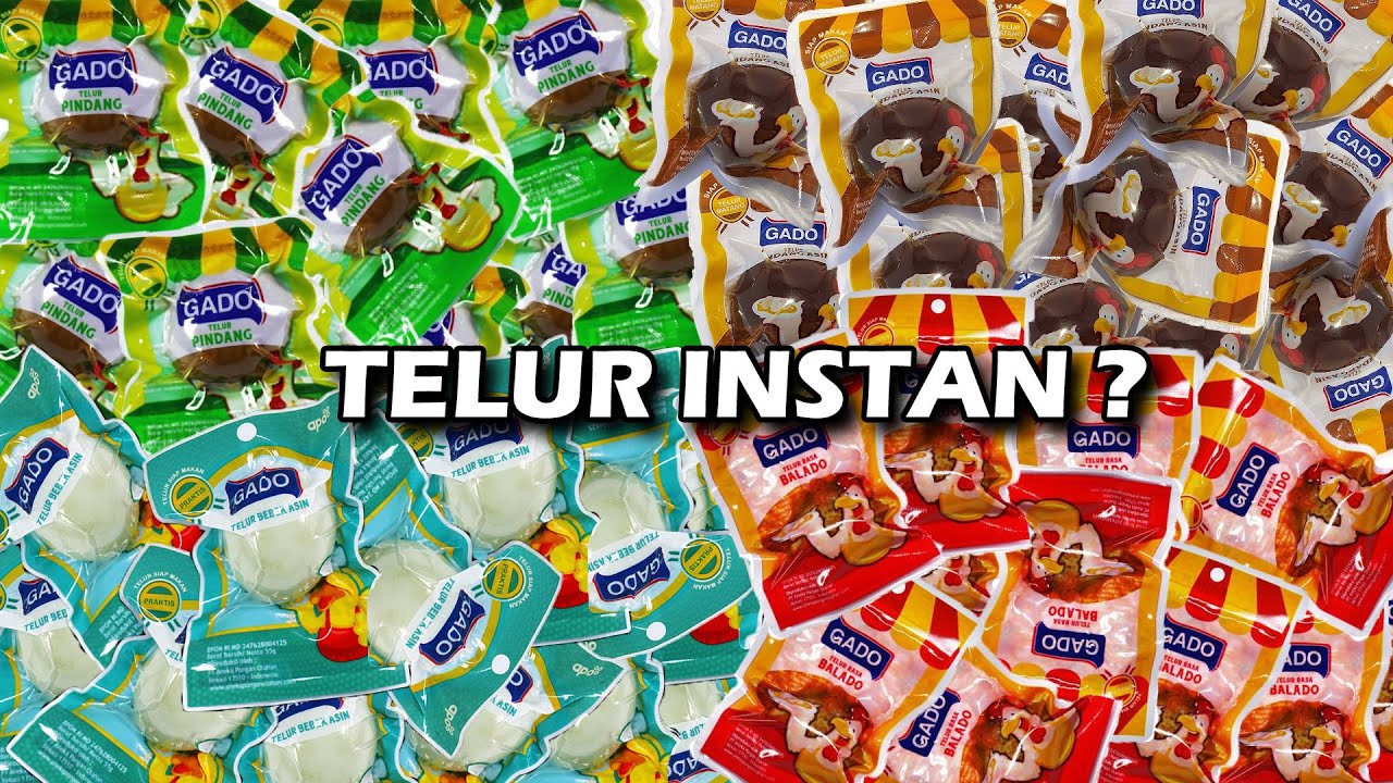 Telur Kemasan Siap Makan, Enak ? | Telur Gado Review - YouTube