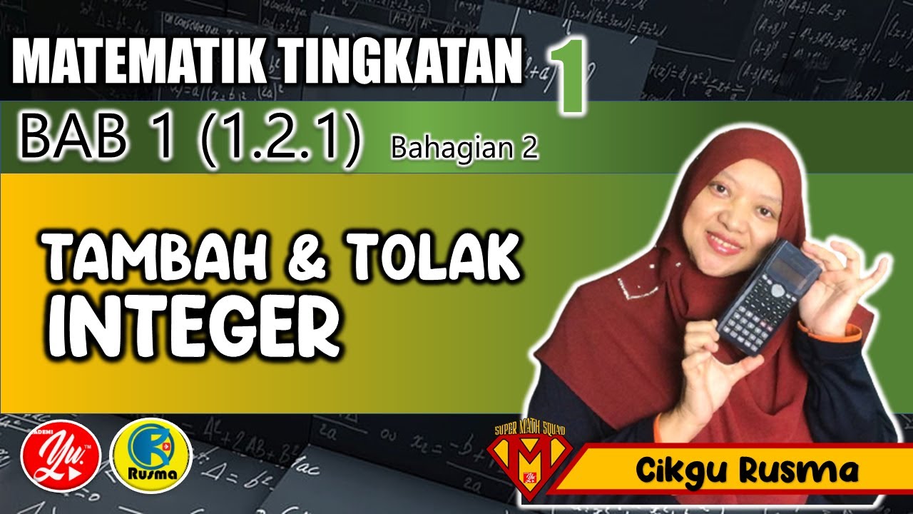 1.2.2 OPERASI DARAB DAN BAHAGI INTEGER #MATEMATIK #TINGKATAN 1 # ...