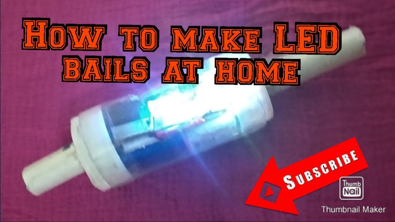 How to make LED flashing bails at home||LED bails||Sanjay Creatives ...